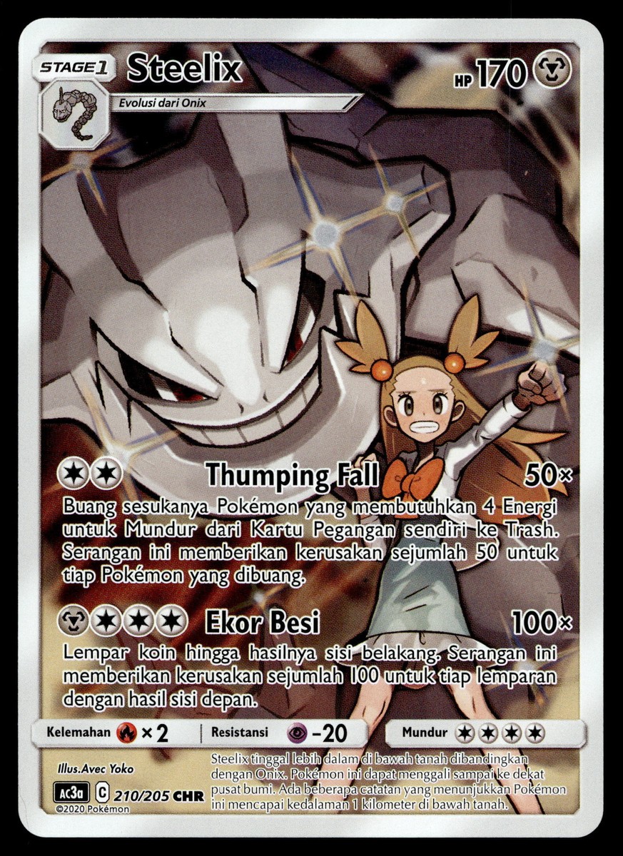 Cartao Pokemon Steelix Pokemon Crystal Steelix 11