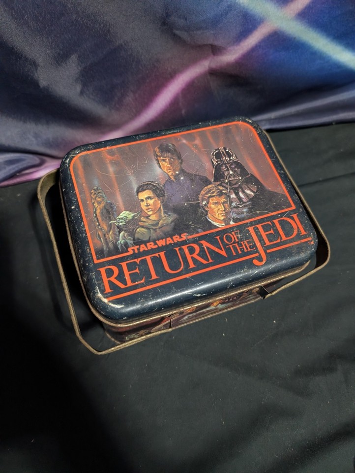 Vtg 1983 Star Wars ROTJ Return Of The Jedi Metal Lunch Box Cheinco Made ...