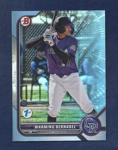 WARMING BERNABEL 2022 Bowman Draft First 1st Edition SKY BLUE FOIL .99 ...