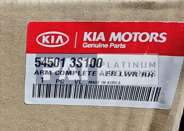 GENUINE HYUNDAI SONATA 11-2012 FRONT LOWER CONTROL ARM RH=PASSENGER ...