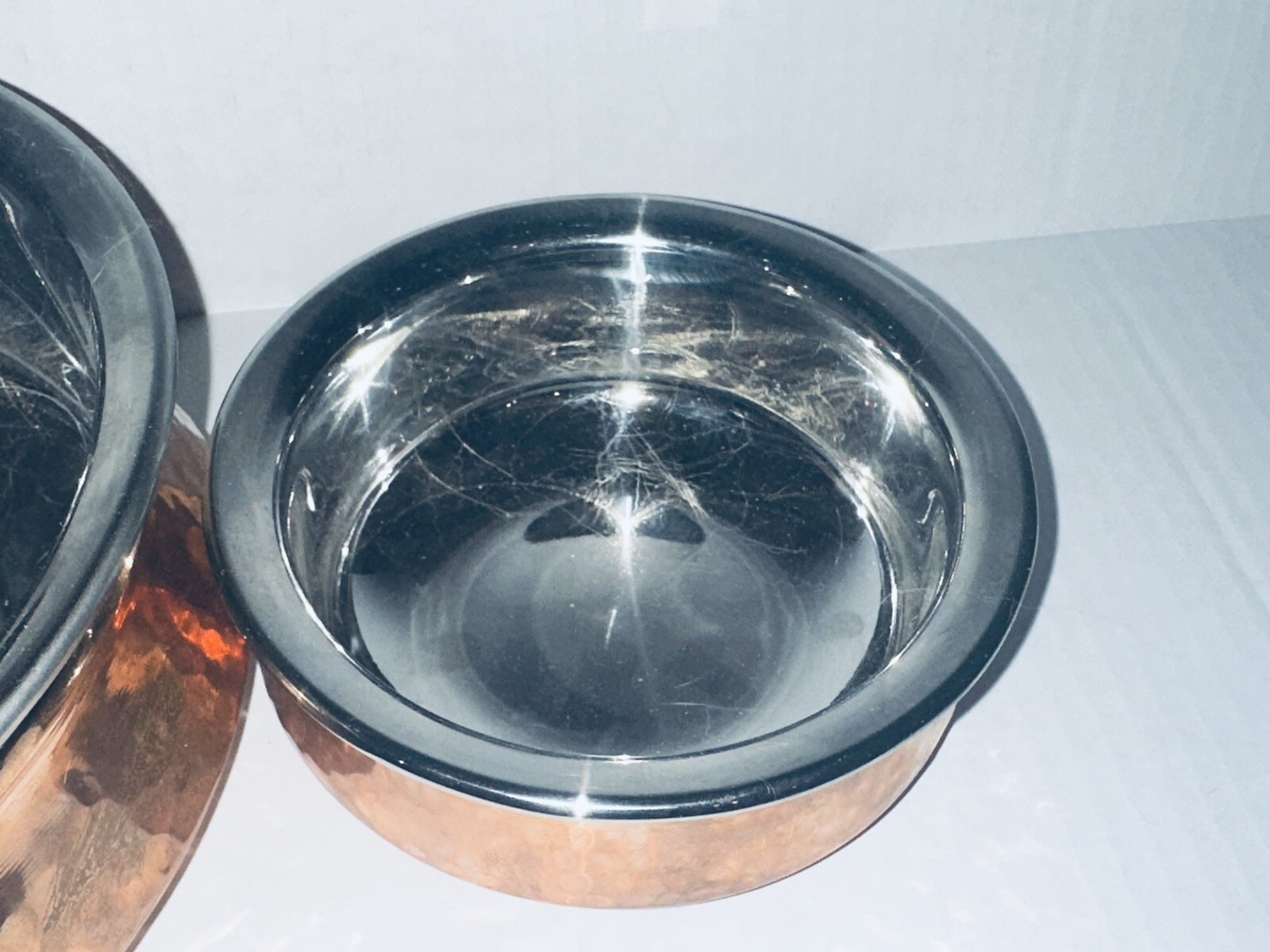 2x La Coppera Copper / Steel Hammered Dishes Bowl Handi 5" & 7.5" | eBay