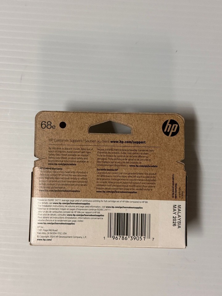 HP 68E EVOMORE BLACK HIGH YIELD INK CARTRIDGE (7FP22TN) , EXP. 5/2026 ...