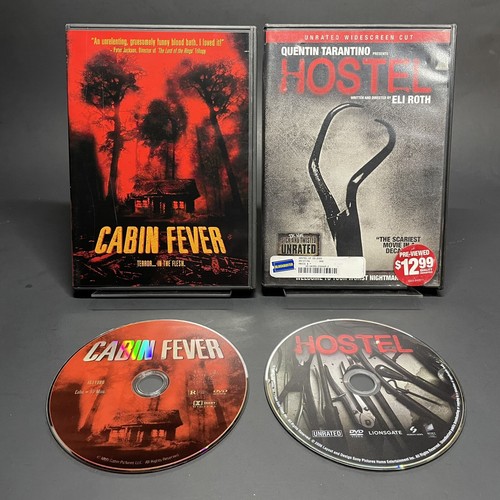 Horror DVDs Cabin Fever Lenticular Slip Cover, Hostel w/Blockbuster ...