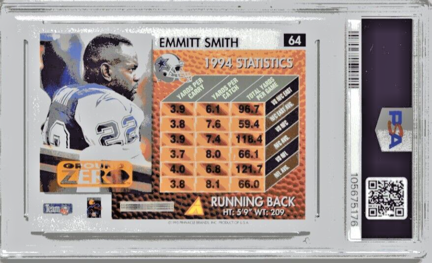 Emmitt Smith 1995 SCORE Summit Ground Zero #64 Dallas Cowboys PSA 6 | eBay