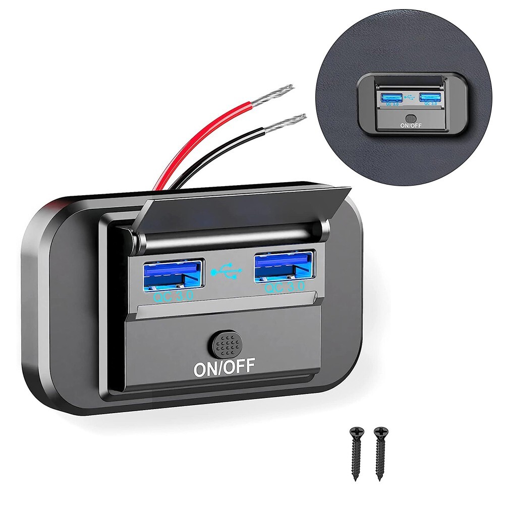 Optimized Performance Fast Dual USB Charger for Campervan Caravan ...