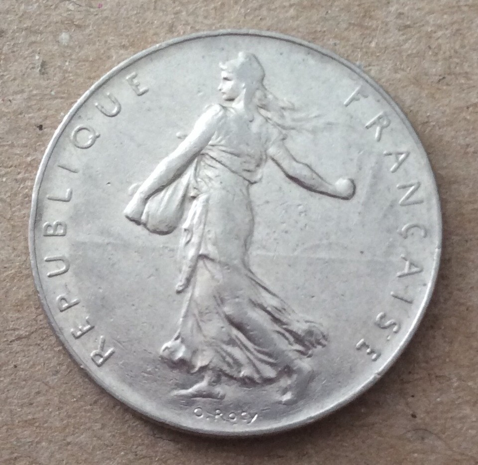 1976 1 Franc Republique Francaise France Coin | eBay