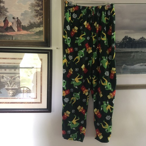 Elf Fleece Pajama Pants Buddy Christmas Holiday All over Print Sz S ...