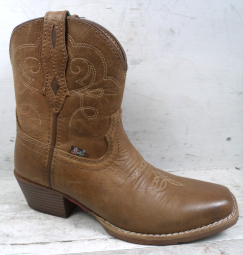 Justin Womens Chellie Brown Square Soft Toe Cowboy Western Boots GY9510 ...