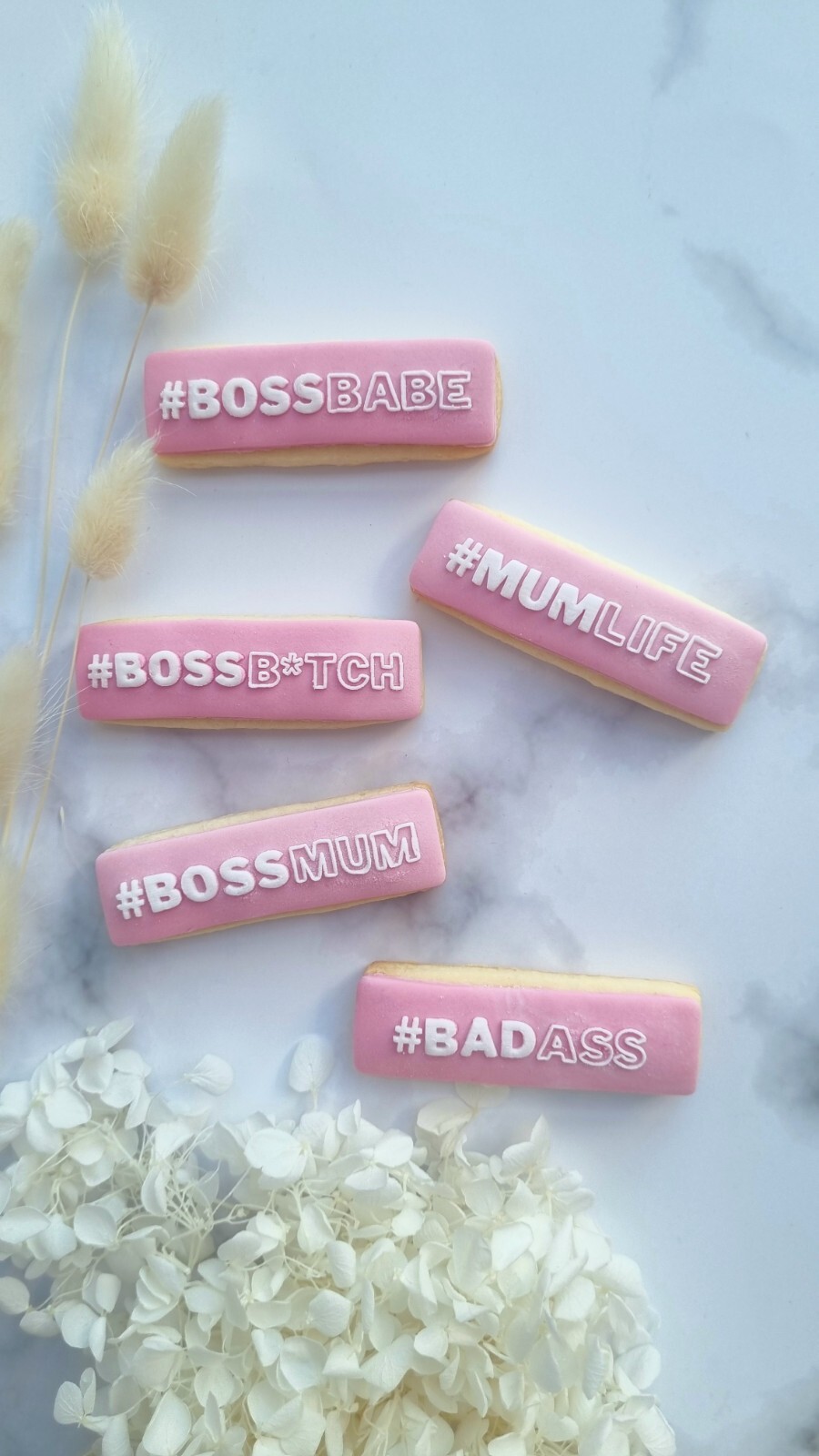 boss babe mum hashtag acrylic cookie debosser embosser stamp fondant ...