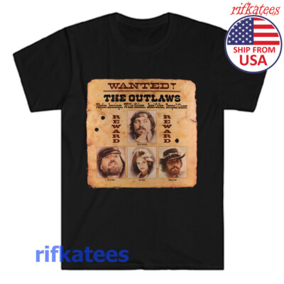 The Outlaws Wanted Poster Men's Black Size S to 5XL | eBay