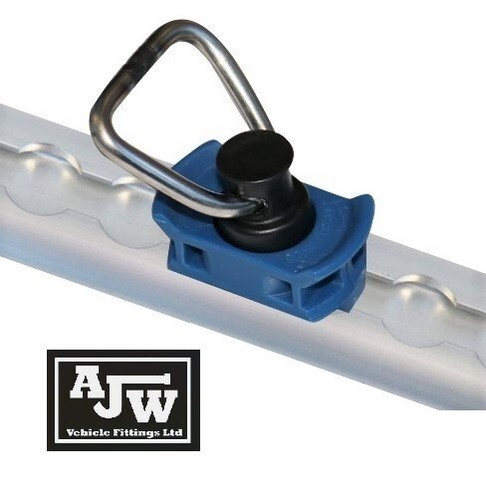 2 x Cargo Load Ring Blue For Unwin Rail Track Low Profile Surface Rail ...