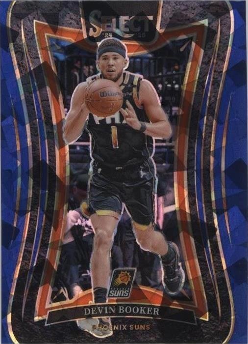 2024-25 Panini Select - Mezzanine Devin Booker #358 Blue Cracked Ice ...
