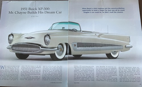 1951 BUICK XP-300 SHOW CAR COLOR 12 PG REVIEW | eBay