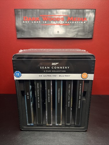 007: James Bond Sean Connery 6-Film Collection LE Steelbook (4K UHD+Blu ...