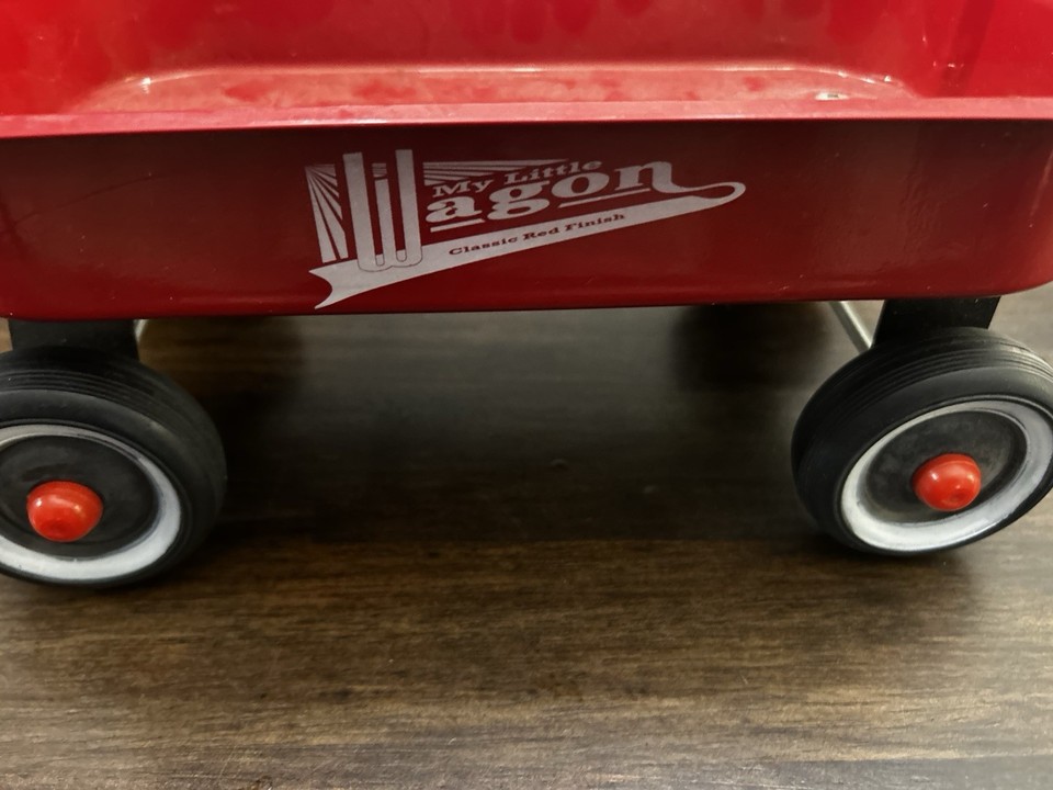 Vintage Radio Shack Radio Flyer Original My Little Red Wagon Toy | eBay