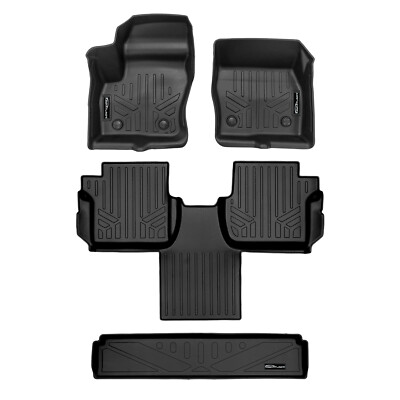 SMARTLINER Front/Rear Floor Liners w/Cargo Liner Black Ford Transit ...