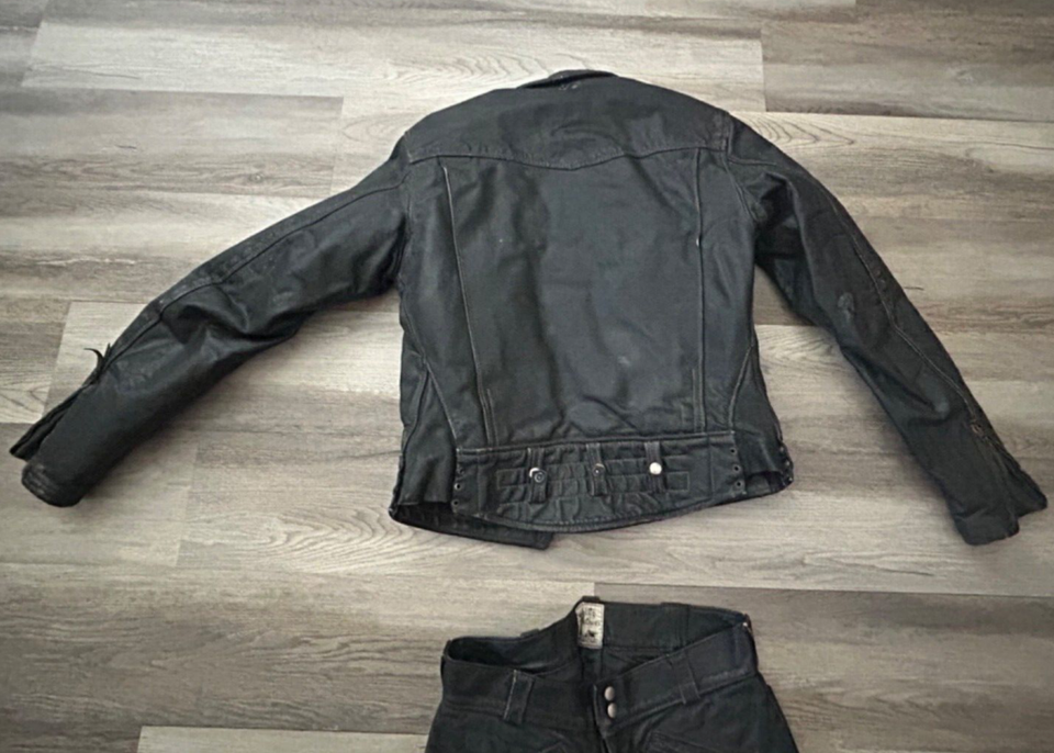 Vintage Langlitz Leathers Portland Motorcycle leather Jacket 42 | eBay