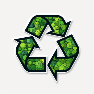 10X Autoaufkleber Sticker Recycling Symbol Tuning Auto Heckscheibe 9X9 ...