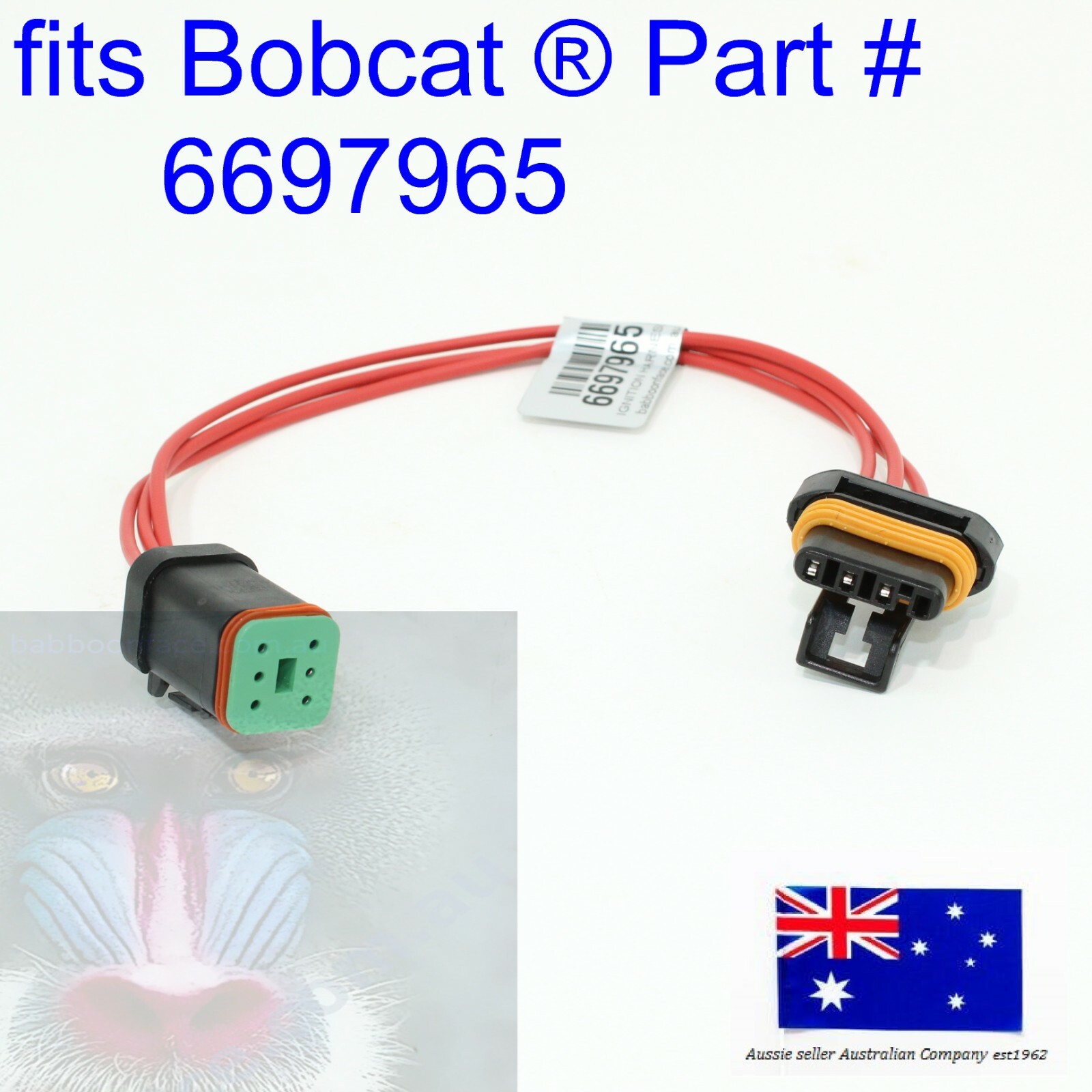 fits Bobcat Key Barrel Ignition Switch Wiring Harness adapter 6697965 ...
