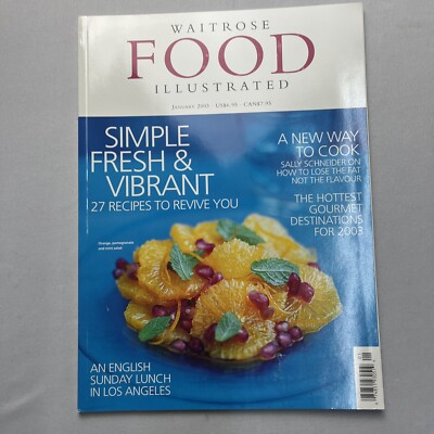 WAITROSE FOOD ILLUSTRATED Magazine January 2003/ Jane Cook, Peter ...
