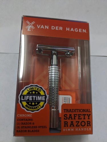 Van der Hagen Traditional Safety Razor + 5 Blades 893164000623 | eBay