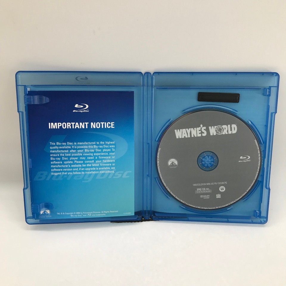 Wayne's World (Blu-ray Disc, 1992) Tested Working Used | eBay