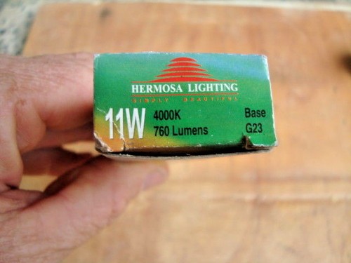 11W/ 840 G23 base Compact fluorescent bulb 4000K 760 Lm | eBay