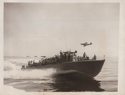 WW2 US Navy 1943 Torpedo Boat Battle PT Plane Panama Rare Press Photo ...