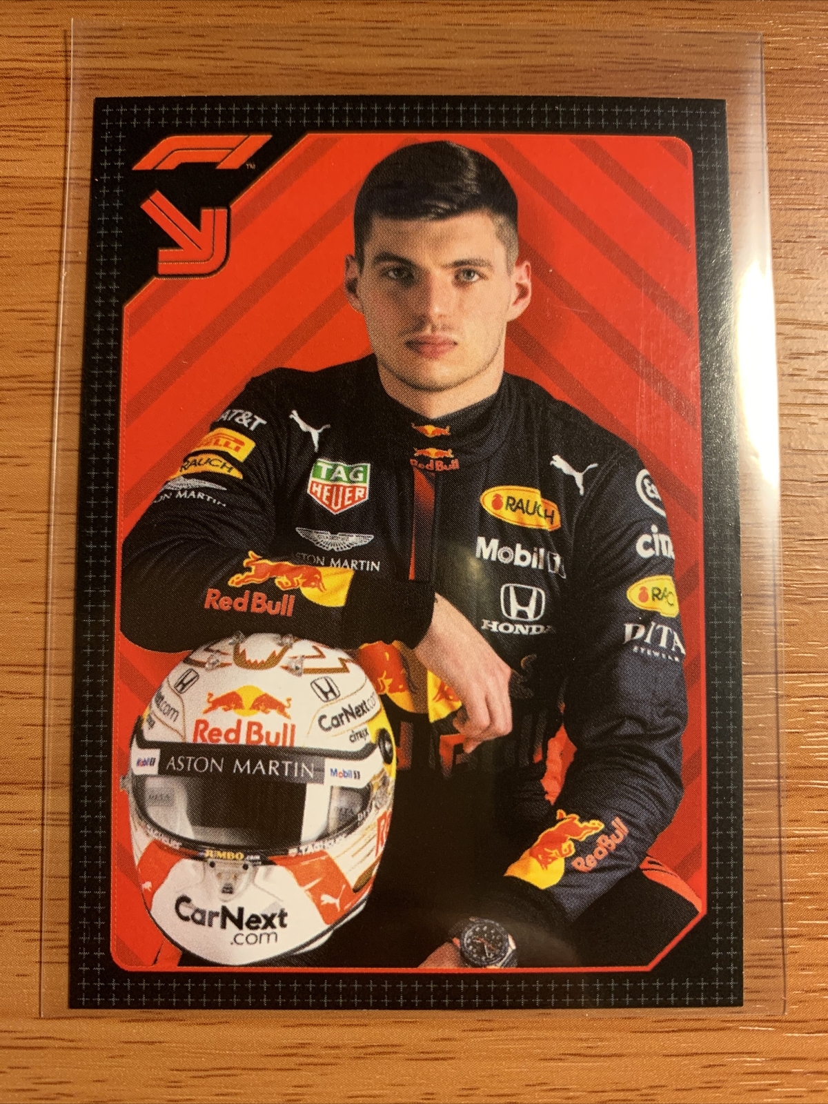 2020 Topps F1 Max Verstappen Formula 1 Rookie RC 1st Sticker Red Bull ...