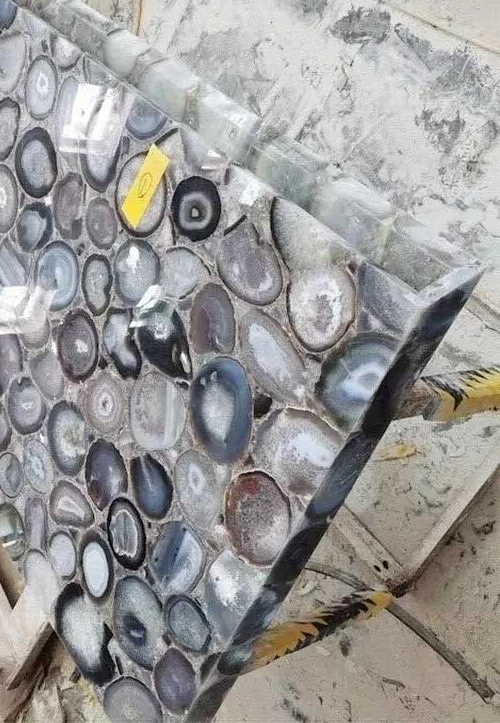 24"x36" Rectangle Agate Dining Table Top Gemstone Kitchen Slab ...