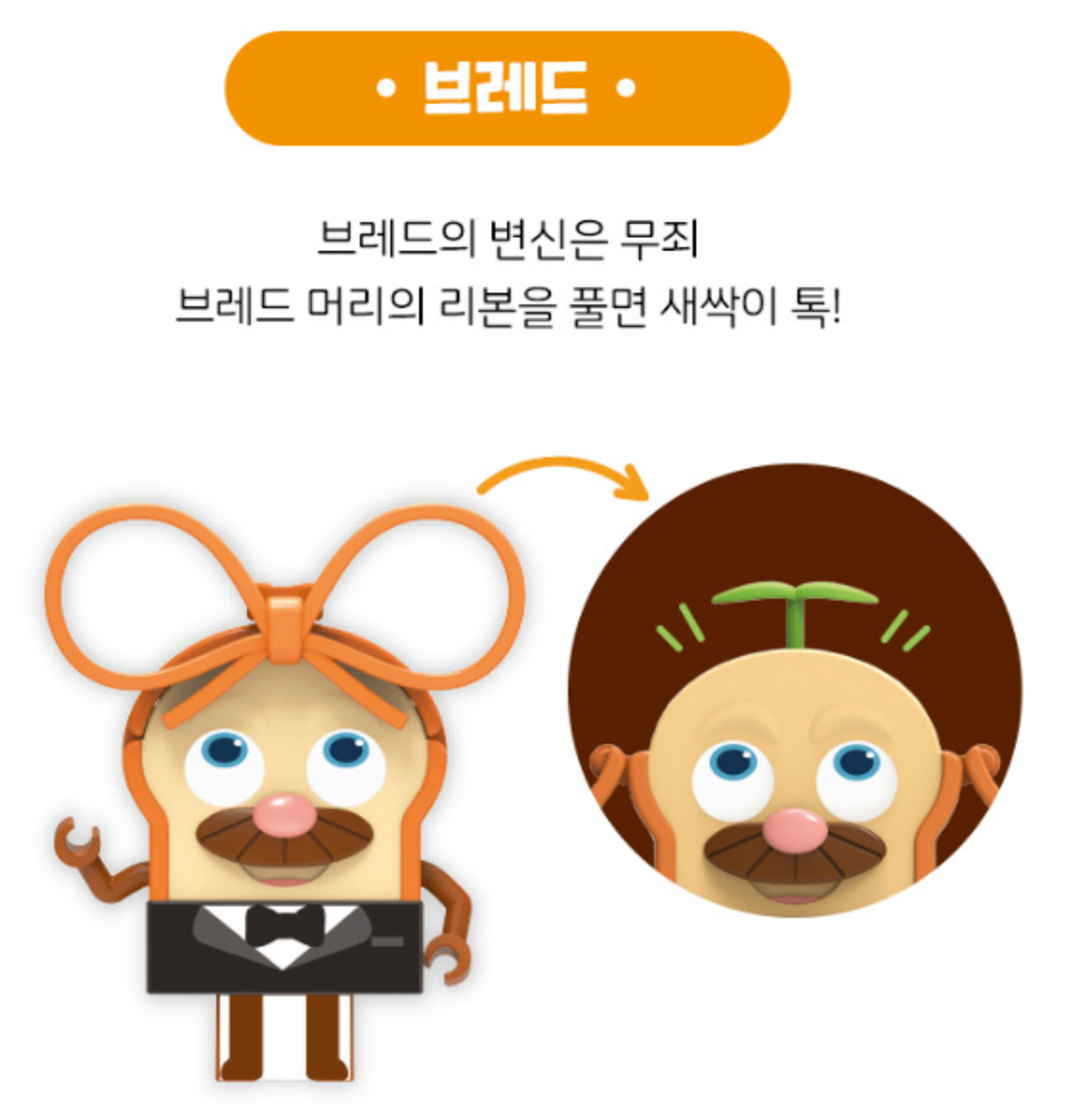 Bread Barbershop Friends Figure 7 pcs Set Toy BREAD WILK CHOCO KOREA ...