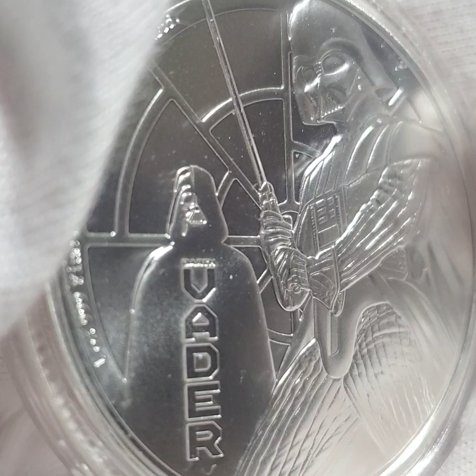 2022 Darth Vader 1 oz. 999 Silver Coin 2 dollar Star Wars Jedi Sith Lord | eBay