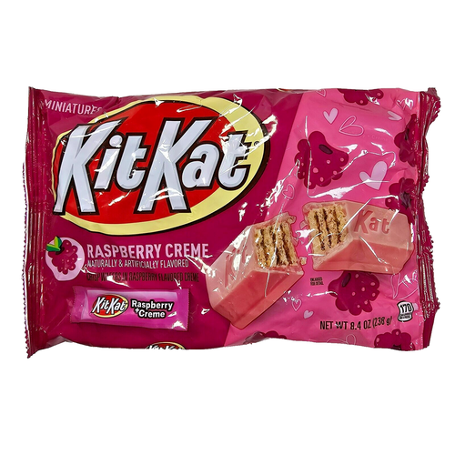 Kit Kat Raspberry Creme Miniatures 8.4oz Valentine's Day Candy Crisp ...