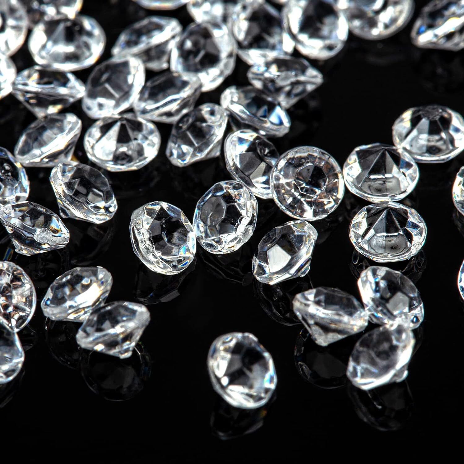 FUTUREPLUSX 10000 PCS Mini Clear Diamonds, 4.5mm Acrylic Crystal ...