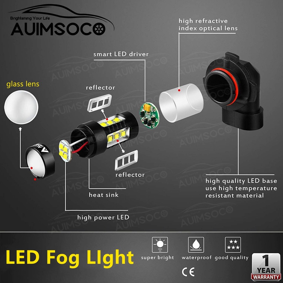 FOR LEXUS LS400 1998-2000 6X COMBO 9005 9006 LED HEADLIGHT FOG LIGHT ...