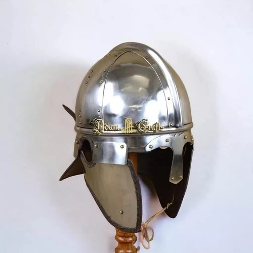 Medieval Late Roman Helmet Intercisa Helmet 18G Steel LARP Battle For ...