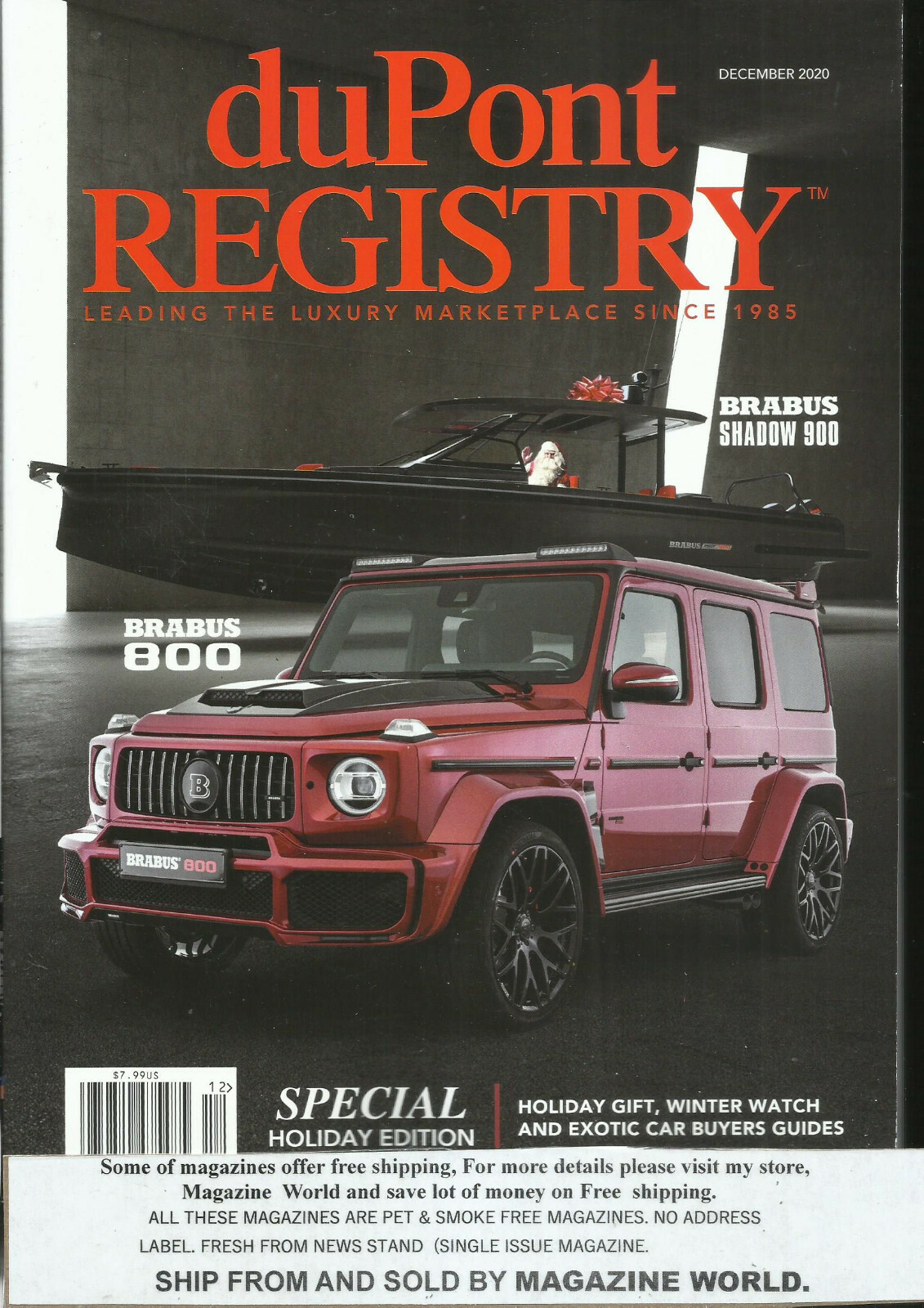 DUPONT REGISTRY MAGAZINE, SPECIAL HOLIDAY EDITION, DECEMBER, 2020 | eBay