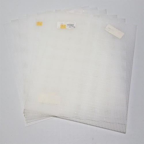 Lot of 7 Darice Premium Clear 10.5 x 13.5 Plastic Canvas Sheet 7 Mesh ...