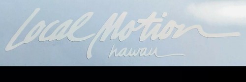 Local Motion Hawaii Decal Sticker Vintage Classic white 8" | eBay