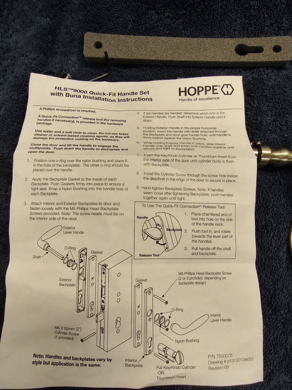 Hoppe Lock Multi point trim - Satin Nickel | eBay