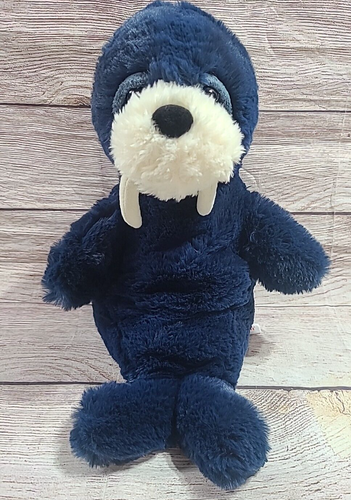 Aurora World Plush Walrus Stuffed Animal Toy Blue White Super Soft 12 ...