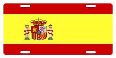 España Flag Custom License Plate Spain Emblem Original Version | eBay