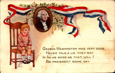 Vintage Postcard George Washington embossed Never Told a Lie | eBay