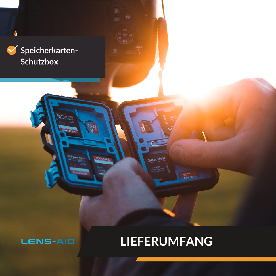 Speicherkarten Schutz-Box - Etui für bis zu 28 SD, CF, MicroSD, SIM ...