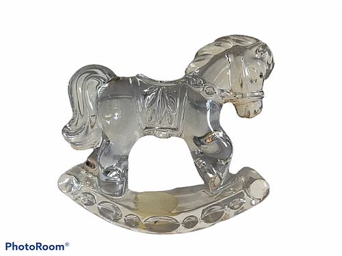 Princess House Crystal Treasures Rocking Horse 24% Lead Crystal Germany ...