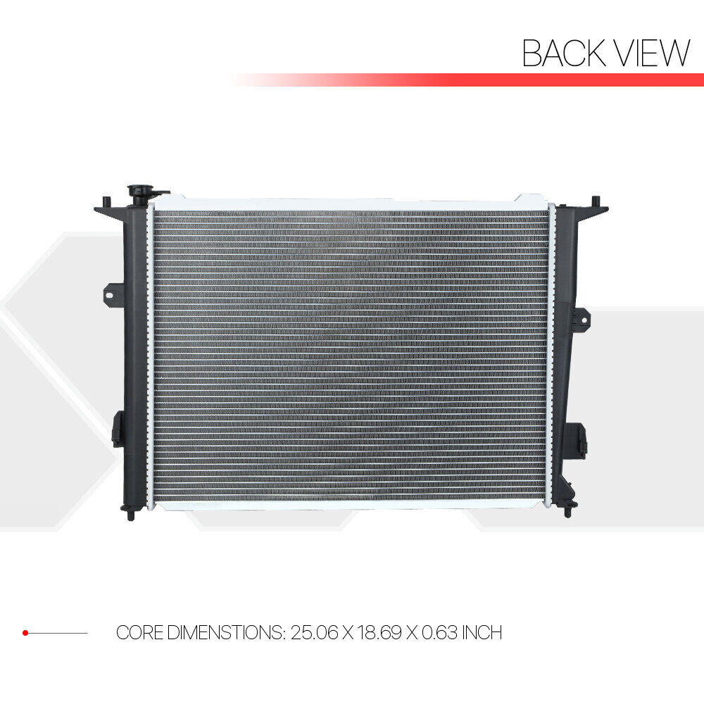 Fits 2009-2010 Genesis 3.8L Sedan Aluminum Core Radiator Factory Style ...