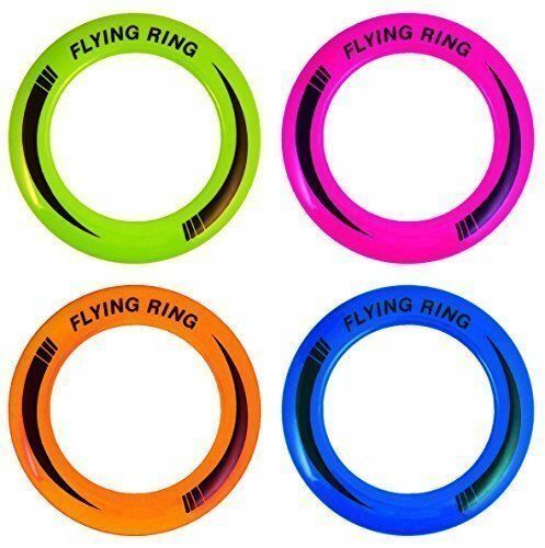 10" Neon Flying Ring Disc Frisbee Kids Summer Beach Outdoor Garden Play ...