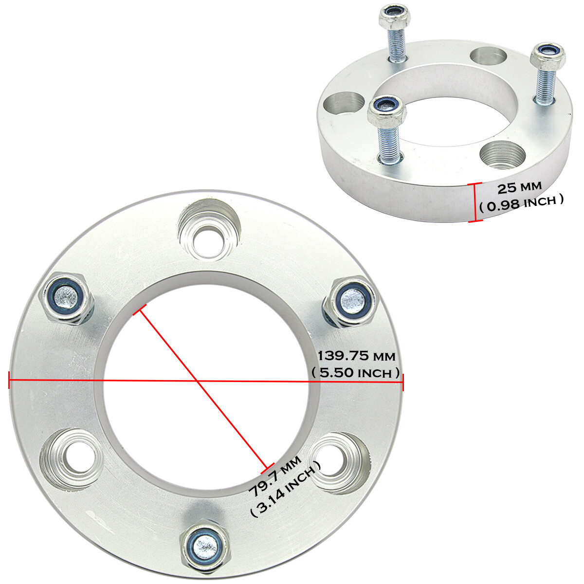 25 Shock Spacer + Shackle Suspension Lift Kits Mitsubishi Triton ML MN ...