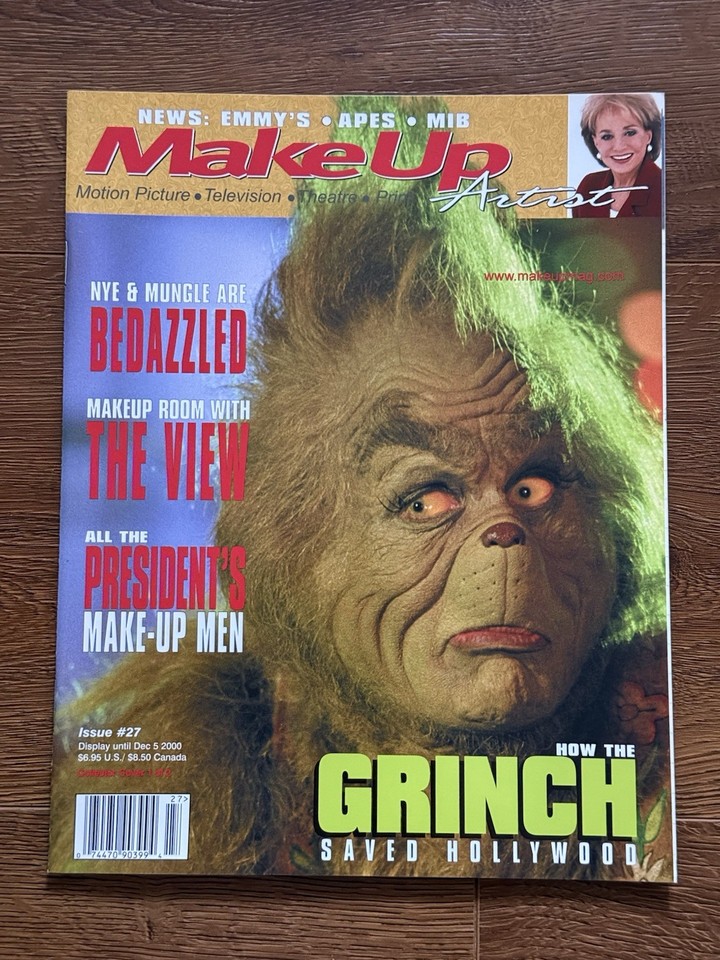 Make Up Artist Movie Magazine # 27 28 29 Jim Carrey The Grinch Rick ...
