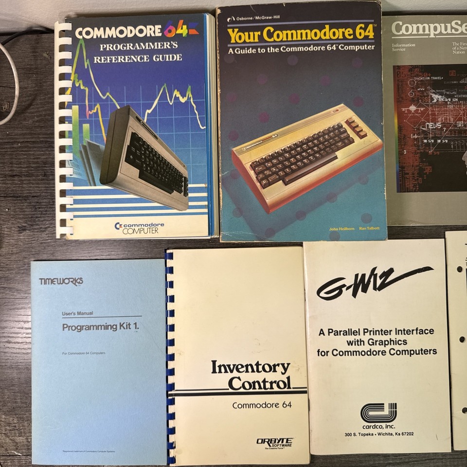 Commodore 64 Programmer's Reference Guide & Manuals Bundle - No Disks ...